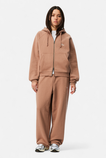 Cursive Small Logo Zip Hoodie – Dime